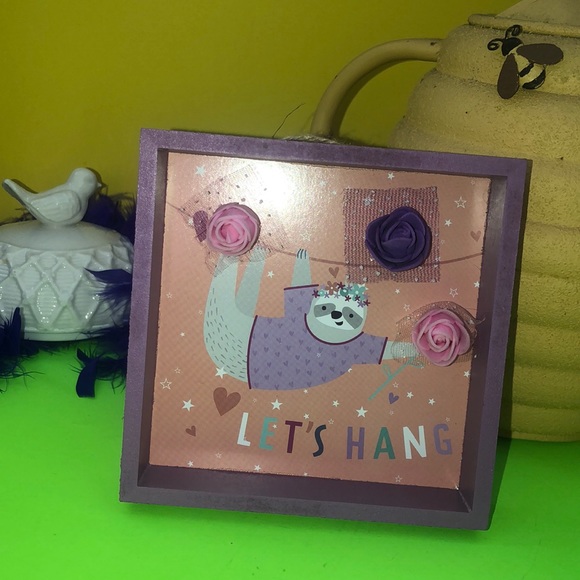 Accents | 5 25 Tiered Tray Decor Shadow Box Sloth | Poshmark